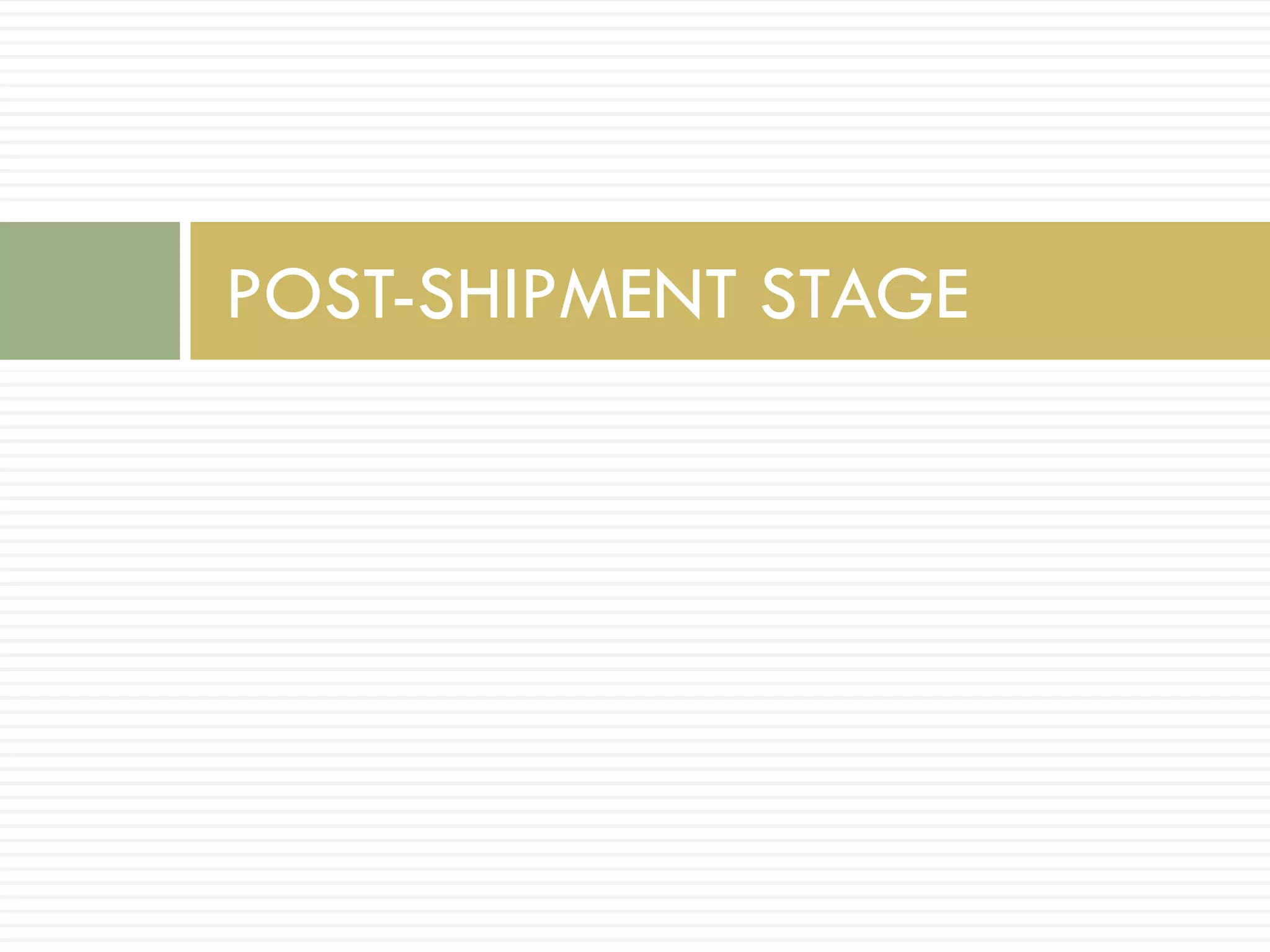 Stages of export order | PPT
