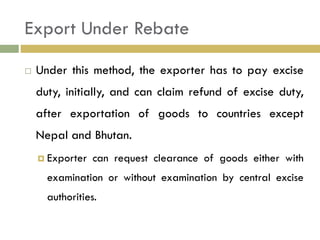 Stages of export order | PPSX