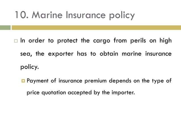 Stages of export order | PPT | Free Download
