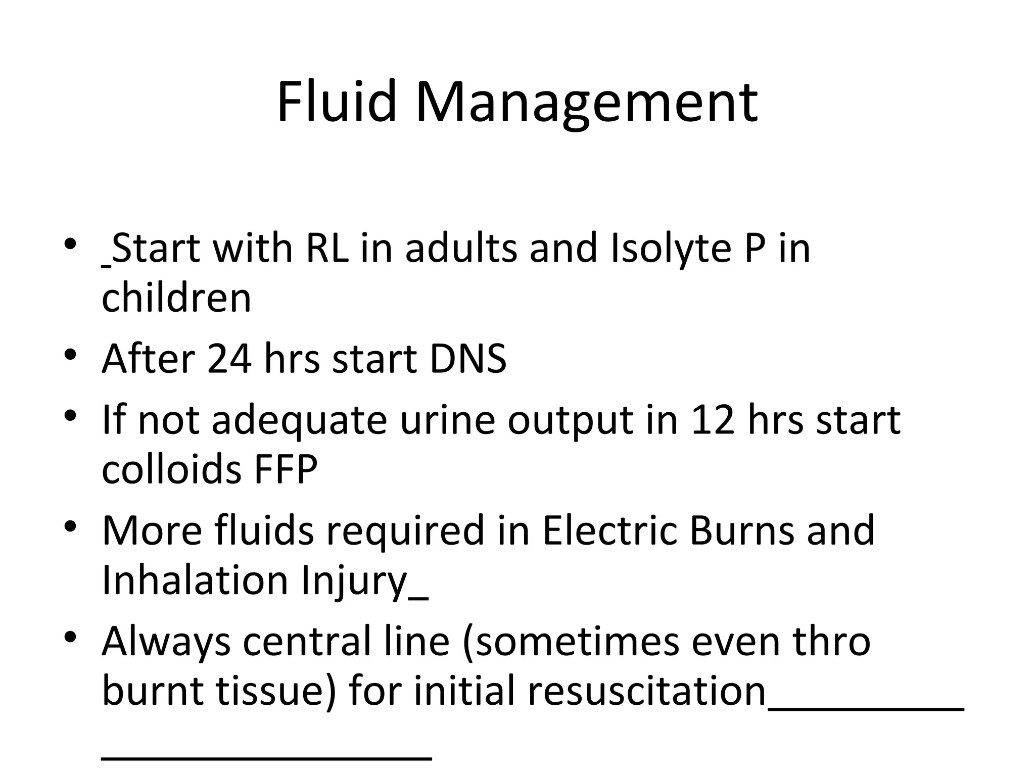 management of a burn patient | PPT