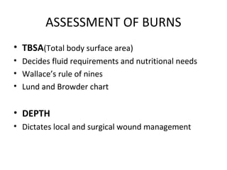 management of a burn patient | PPT