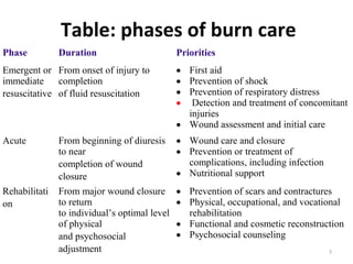 management of a burn patient | PPT