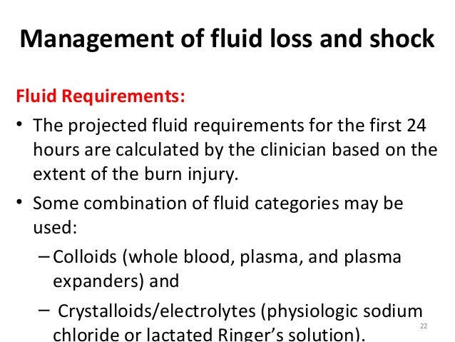 management of a burn patient