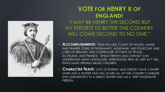 7.7 Re-Election Poster and Speech for Henry II of England