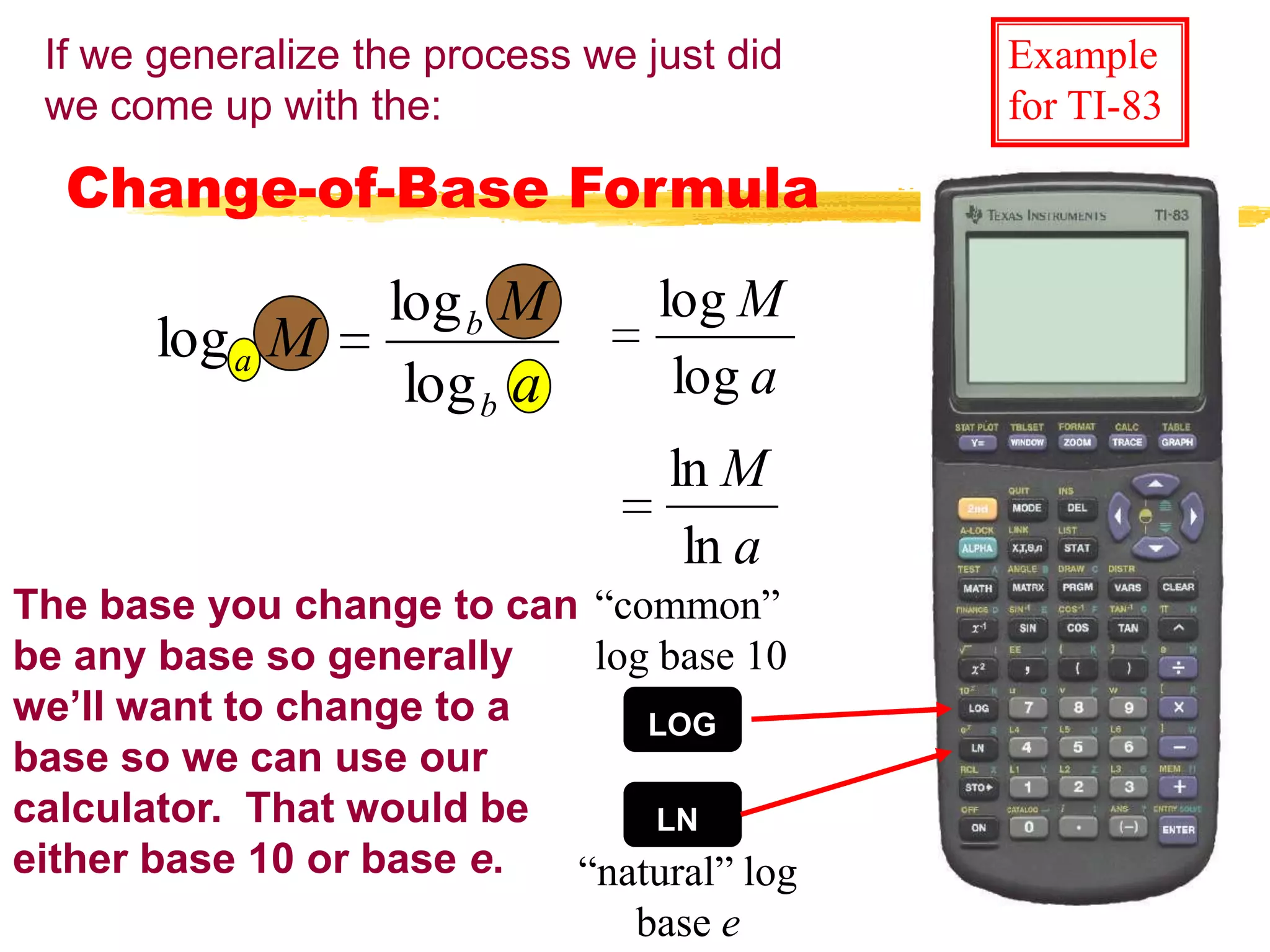 7.6 solving logarithmic equations | PPTX