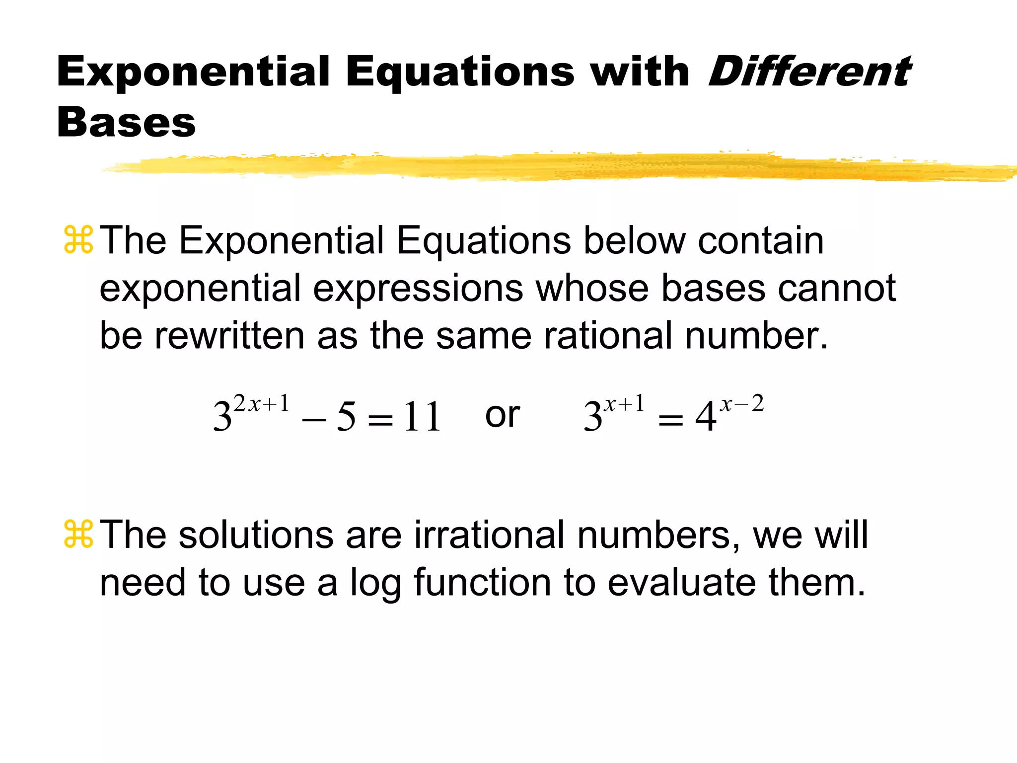 7.6 solving logarithmic equations | PPTX