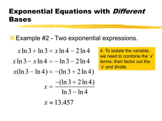 7.6 solving logarithmic equations | PPTX