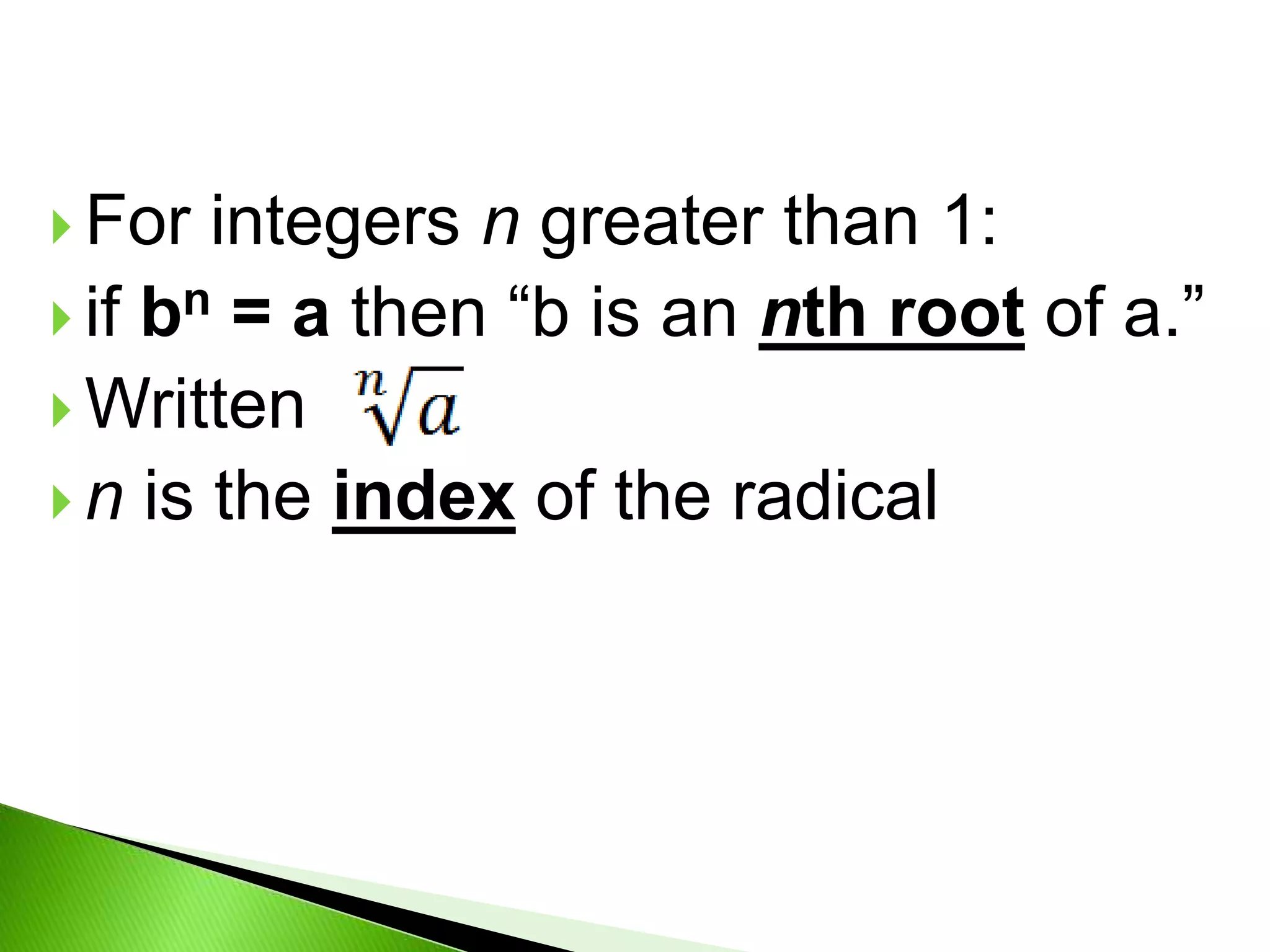 7.2 simplifying radicals | PPTX