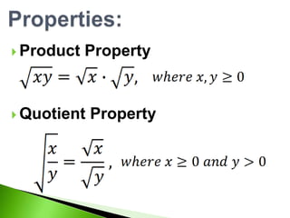 7.2 simplifying radicals | PPTX
