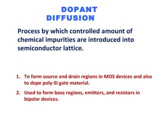 7. dopant diffusion 1,2 2013 microtech | PPT