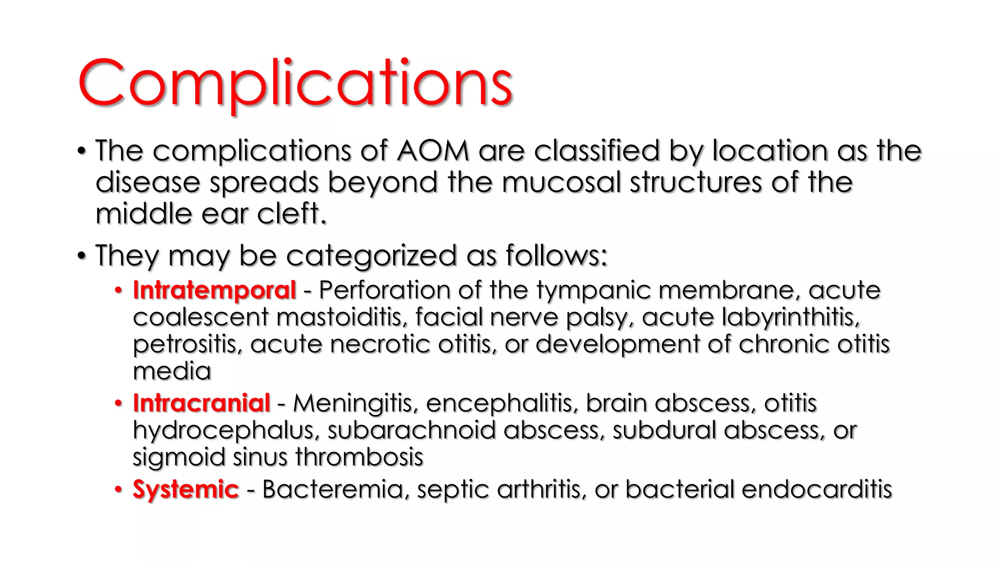 7. accute otitis media | PPTX