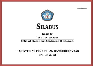7. silabus kls 4 Tema cita-citaku | DOC