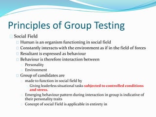 Group testing technique used in SSB for career as an officer in Defence ...