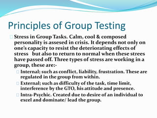 Group testing technique used in SSB for career as an officer in Defence ...