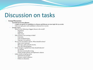 Group testing technique used in SSB for career as an officer in Defence ...