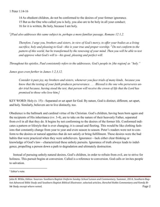 7.20.14.active.faith.1.pet.1.cont. commentary | DOCX | Christianity ...