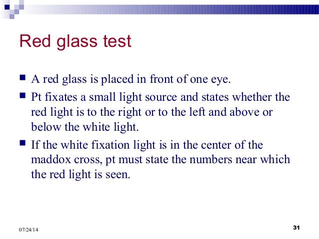 Motor evaluation of strabismus | PPT