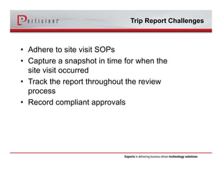 Optimizing Siebel CTMS with Electronic Trip Reports | PDF