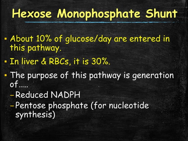 Hexose Monophosphate Shunt | PPSX