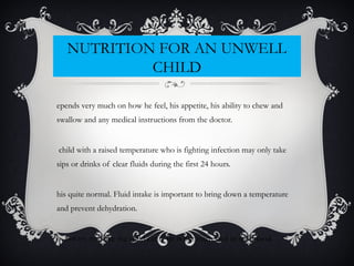 nutrition for unwell child | PPT