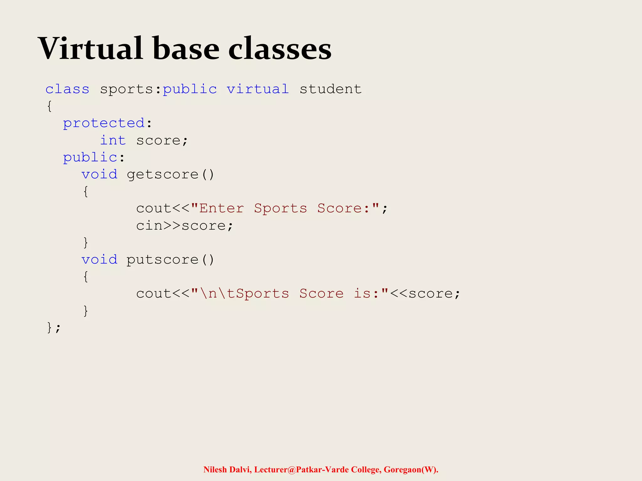 Inheritance Extending Classes Ppt 3669