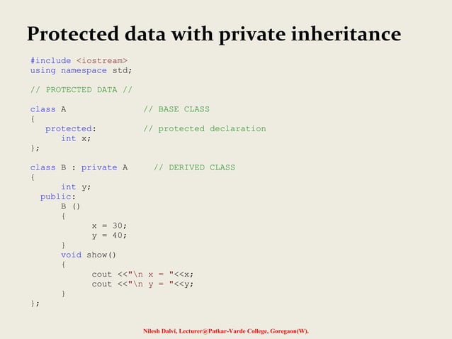 Inheritance Extending Classes Ppt 