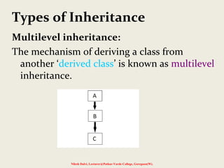 Inheritance : Extending Classes | PPT
