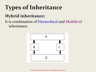 Inheritance : Extending Classes | PPT
