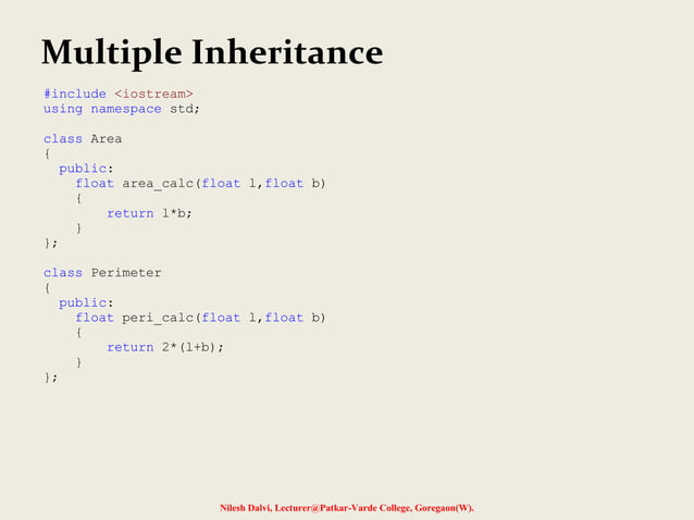 Inheritance Extending Classes