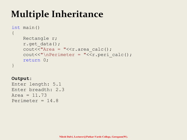 Inheritance : Extending Classes
