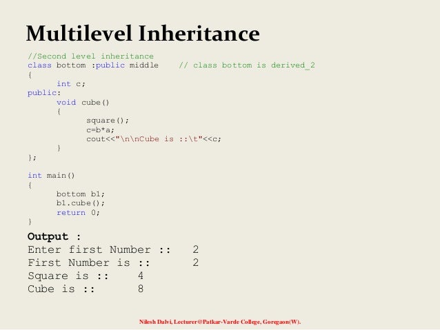 Inheritance Extending Classes 7322
