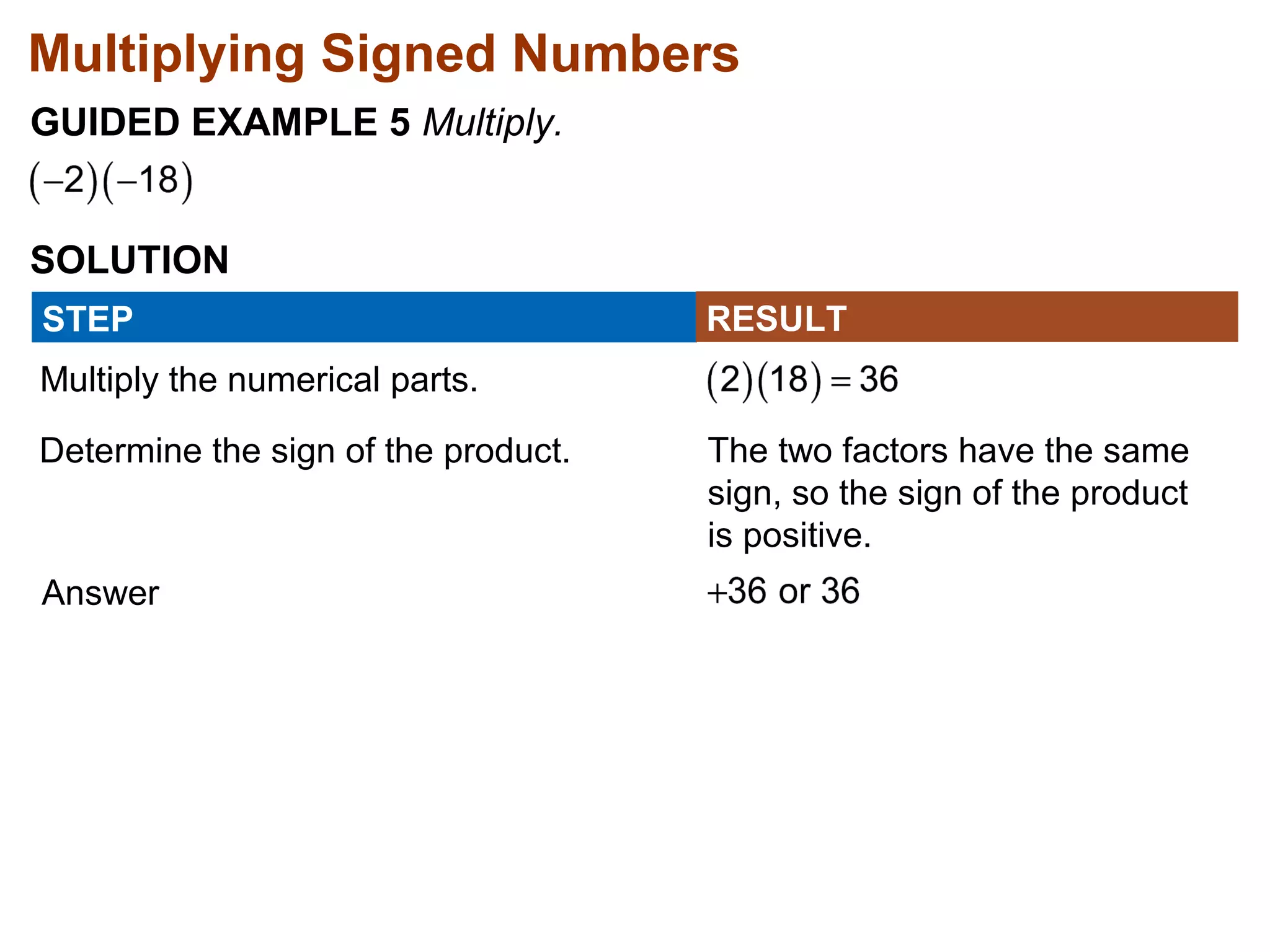 7.8 multiplying real numbers | PPT