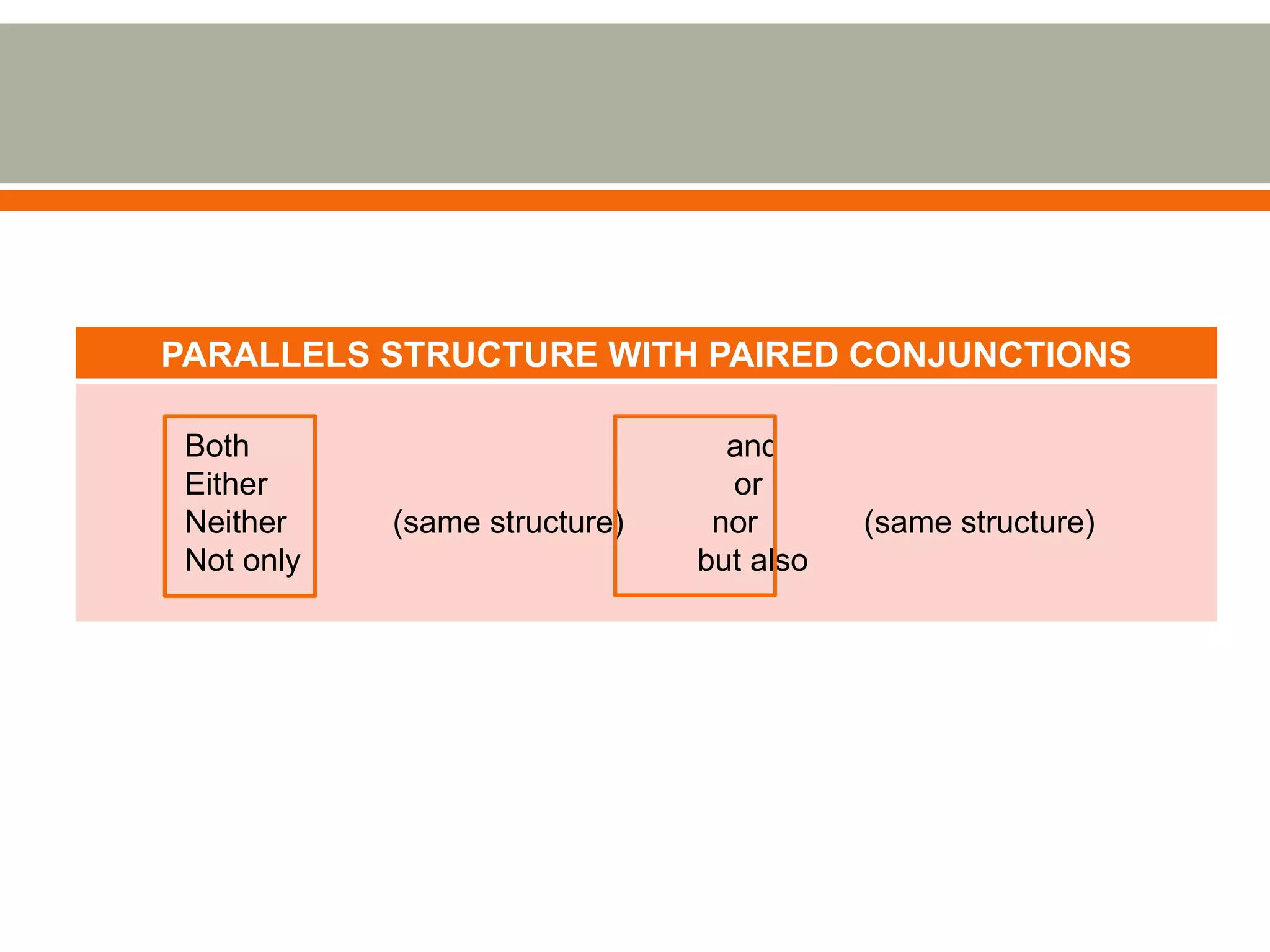 Problems with parallel structure | PPTX
