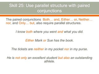 Problems with parallel structure | PPTX