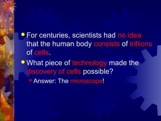 Unit 3 - 7.1 Cell Discovery and Theory | PPT