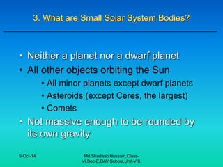The Solar system | PPTX