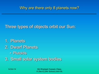 The Solar system | PPTX