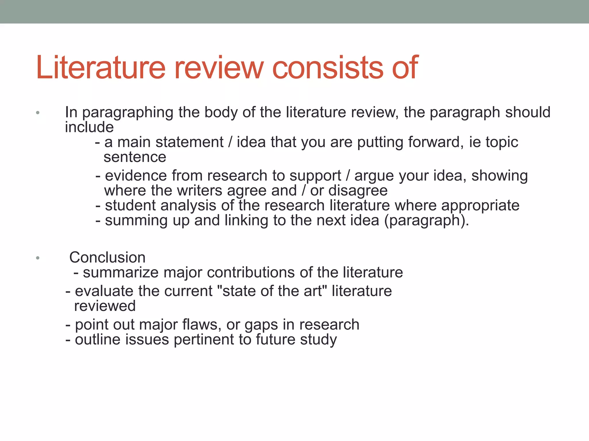 7.chapter 3 a writing literature review | PPT