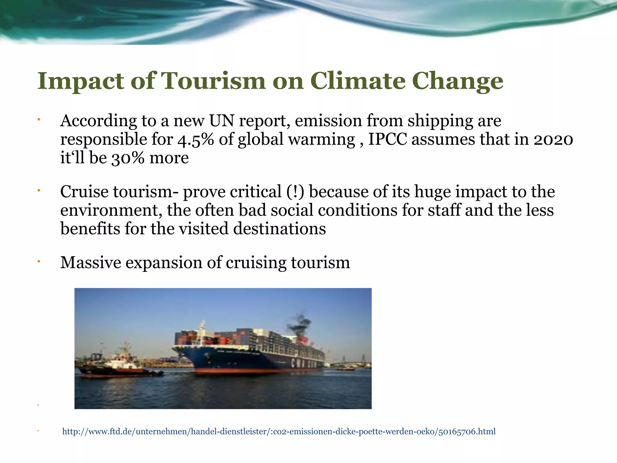 Tourism & Climate Change | PPT