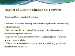 Tourism & Climate Change | PPT