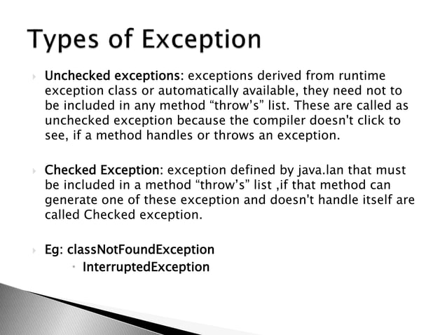 7.error management and exception handling | PPT