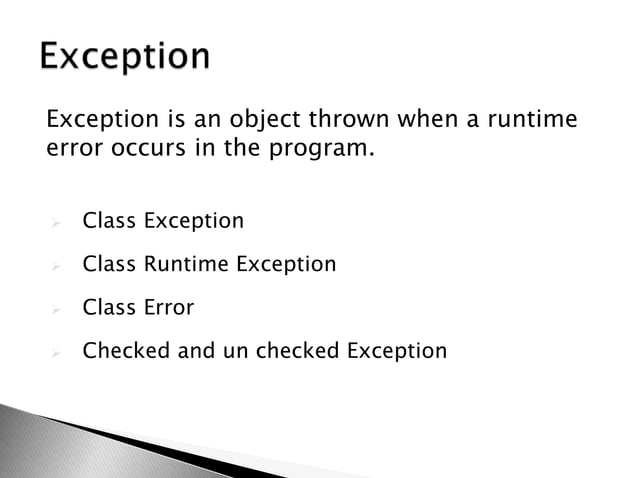 7.error management and exception handling | PPT