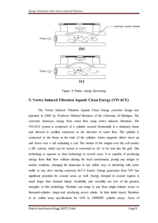 Energy generation from vortex induced vibrations report | DOCX