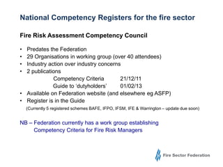 National Competency Registers for the fire sector: Ian Cox | PPTX ...