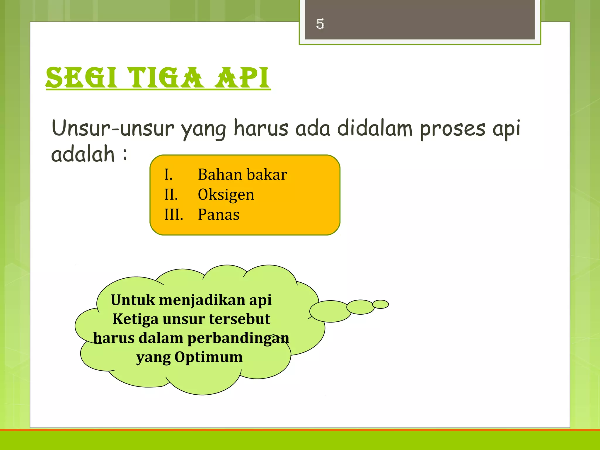 7. kimia api & dasar pemadaman kebakaran | PPT