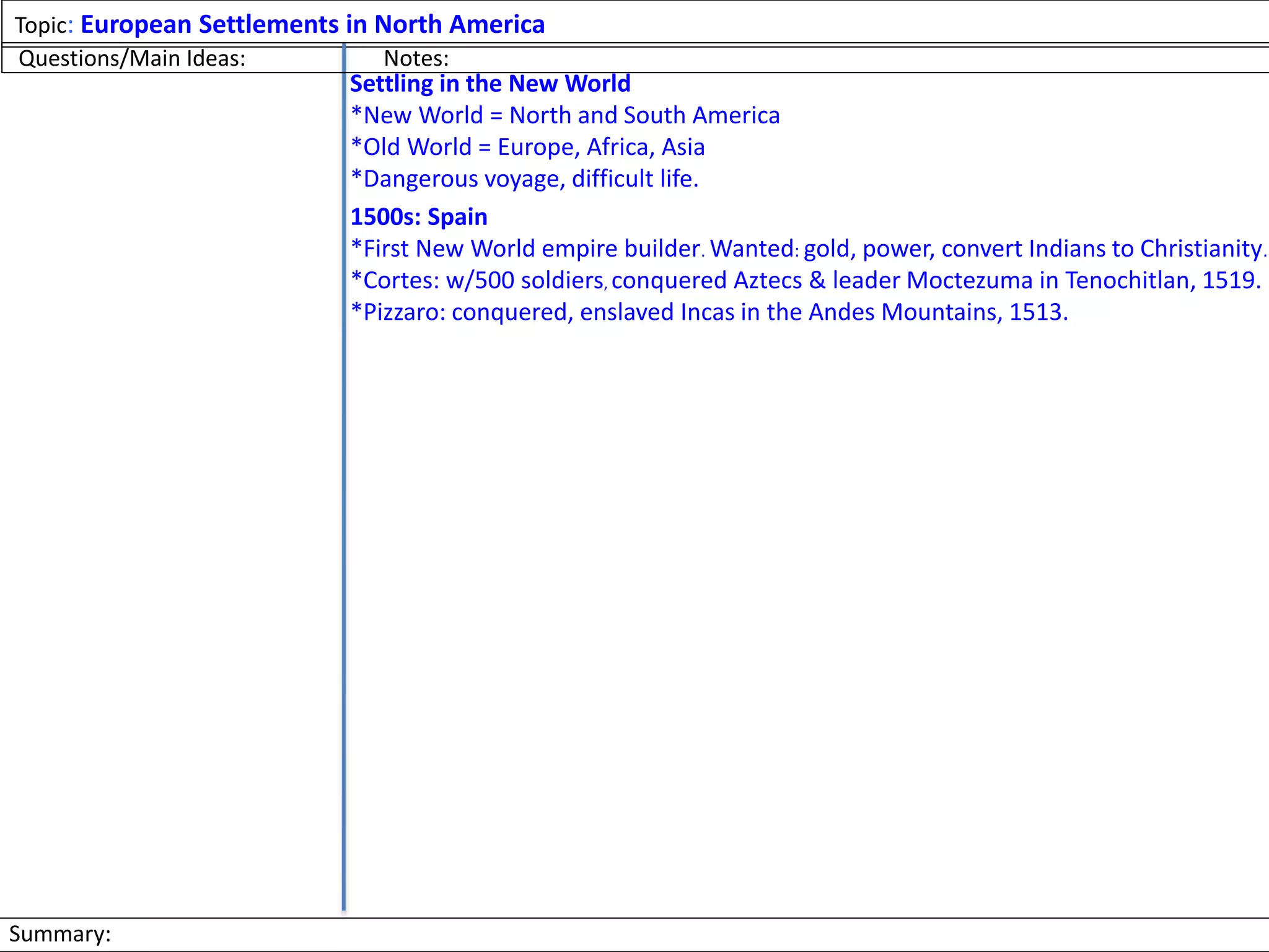 7. European Settlement in North America | PPTX