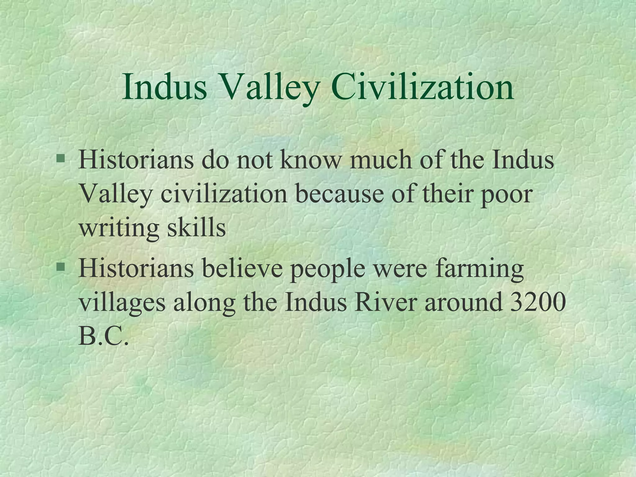 Notes: ancient river valley civilizations | PPT
