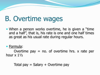 Salaries and Wages | PPTX