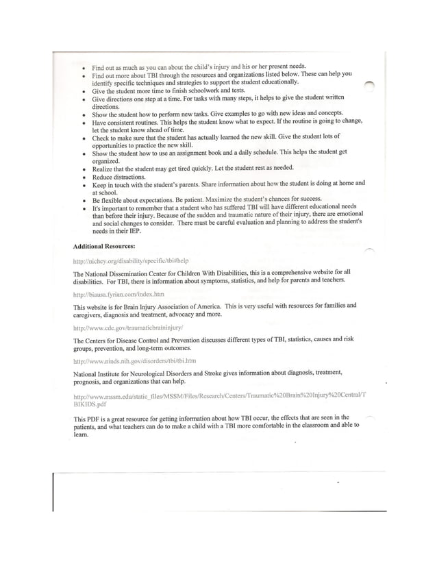 8-14 Disability Presentation Handouts | PDF