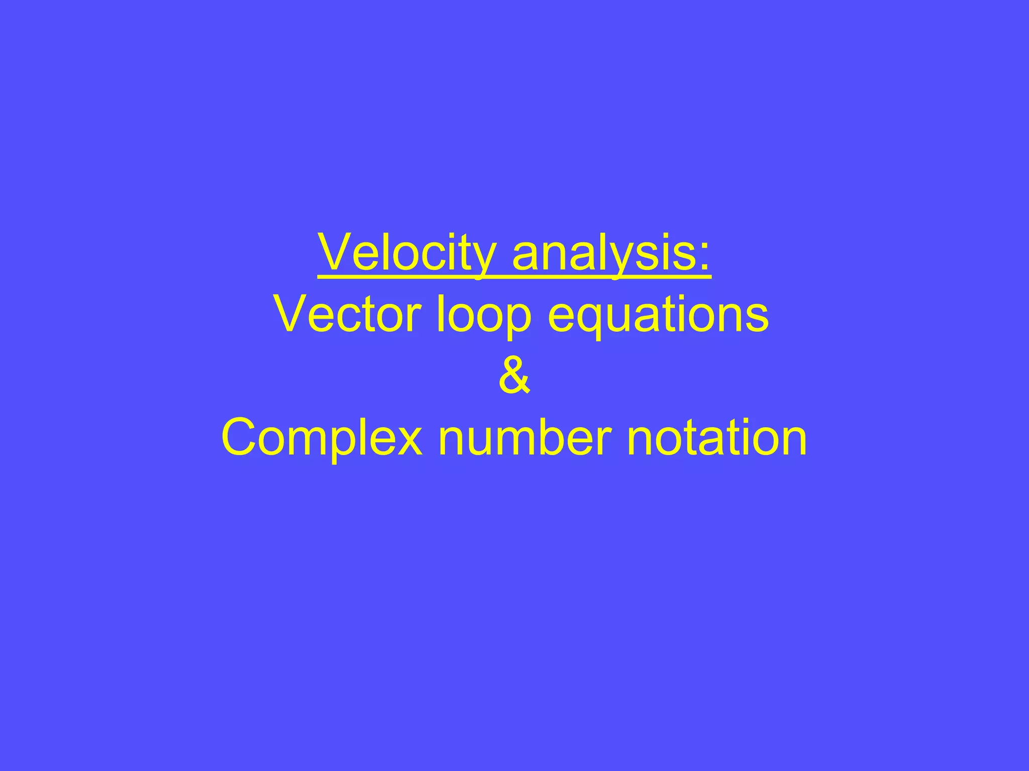 7.velocity analysis | PDF